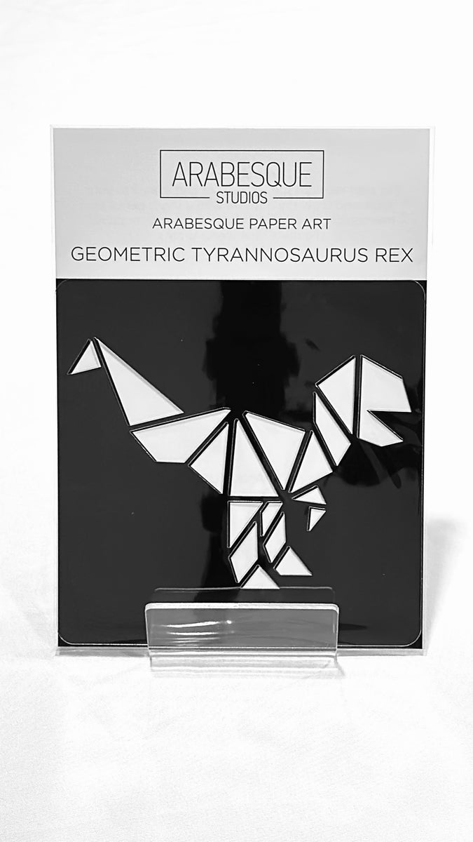 Geometric Tyrannosaurus Rex Stencil – Arabesque Studios